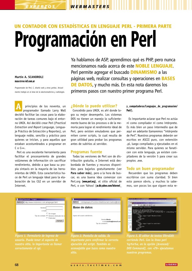 PDF de programación - Un contador con estadísticas en Lenguaje Perl ... PDF de programación - Un contador con estadísticas en Lenguaje Perl ...